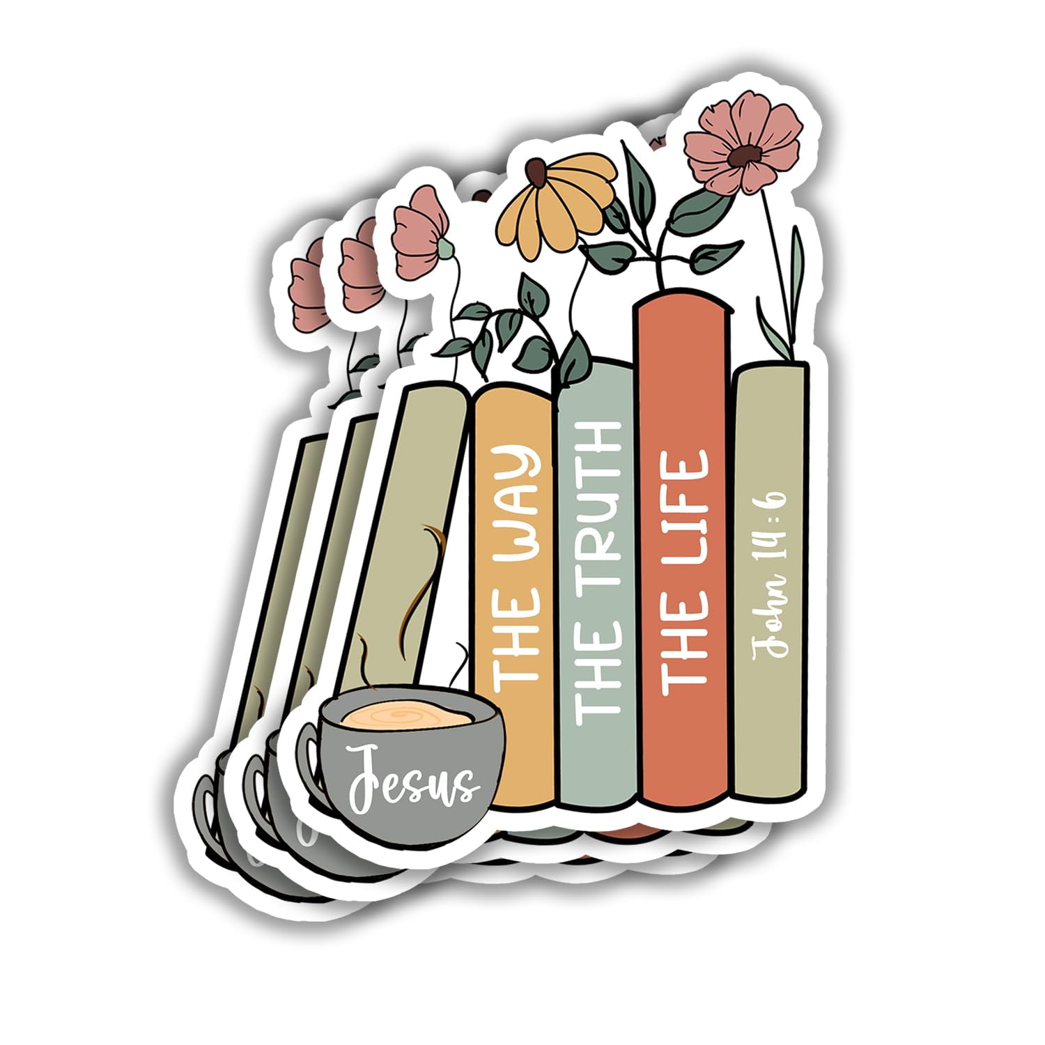 Stickly The Way The Truth The Life Sticker Christian Inspirational ...