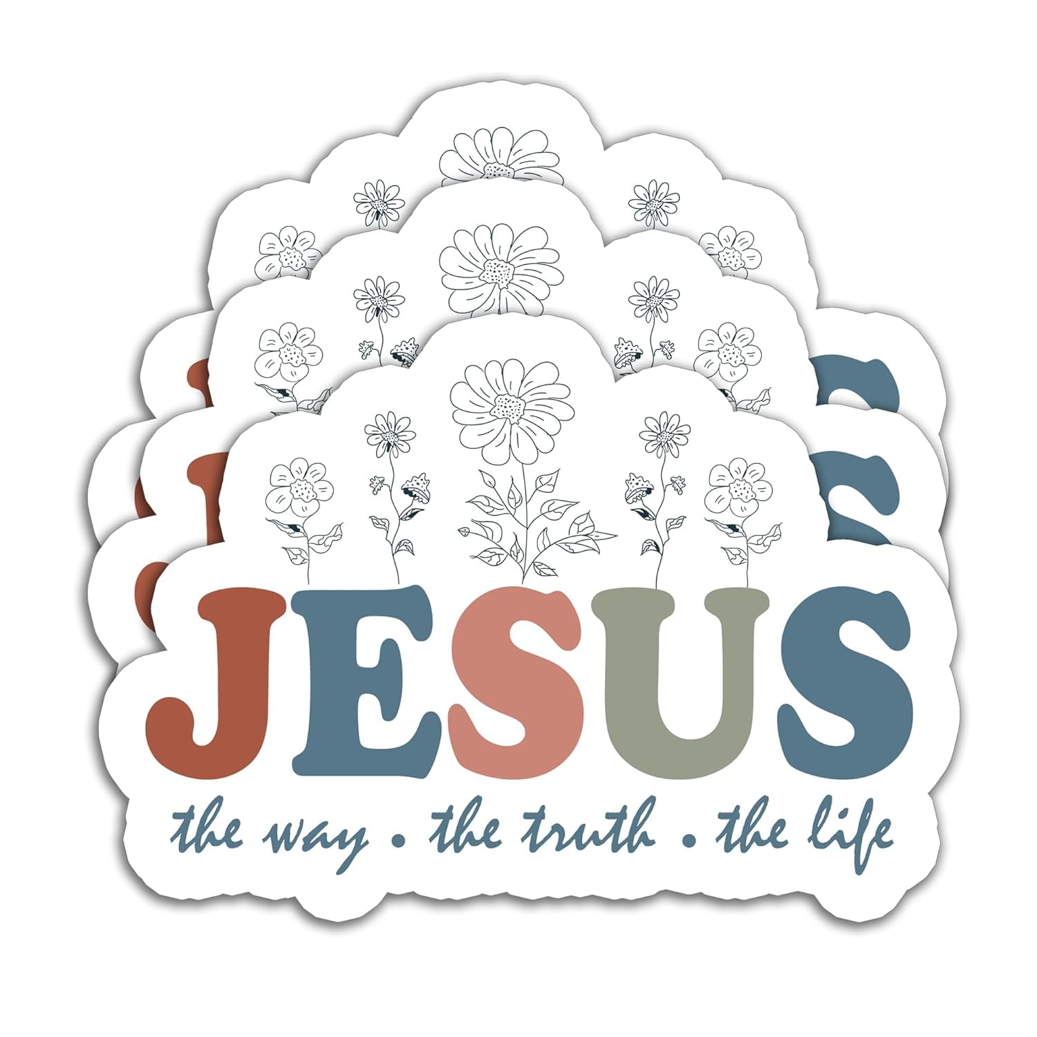 Stickly The Way The Truth The Life Sticker -God Bible Verse Sticker ...
