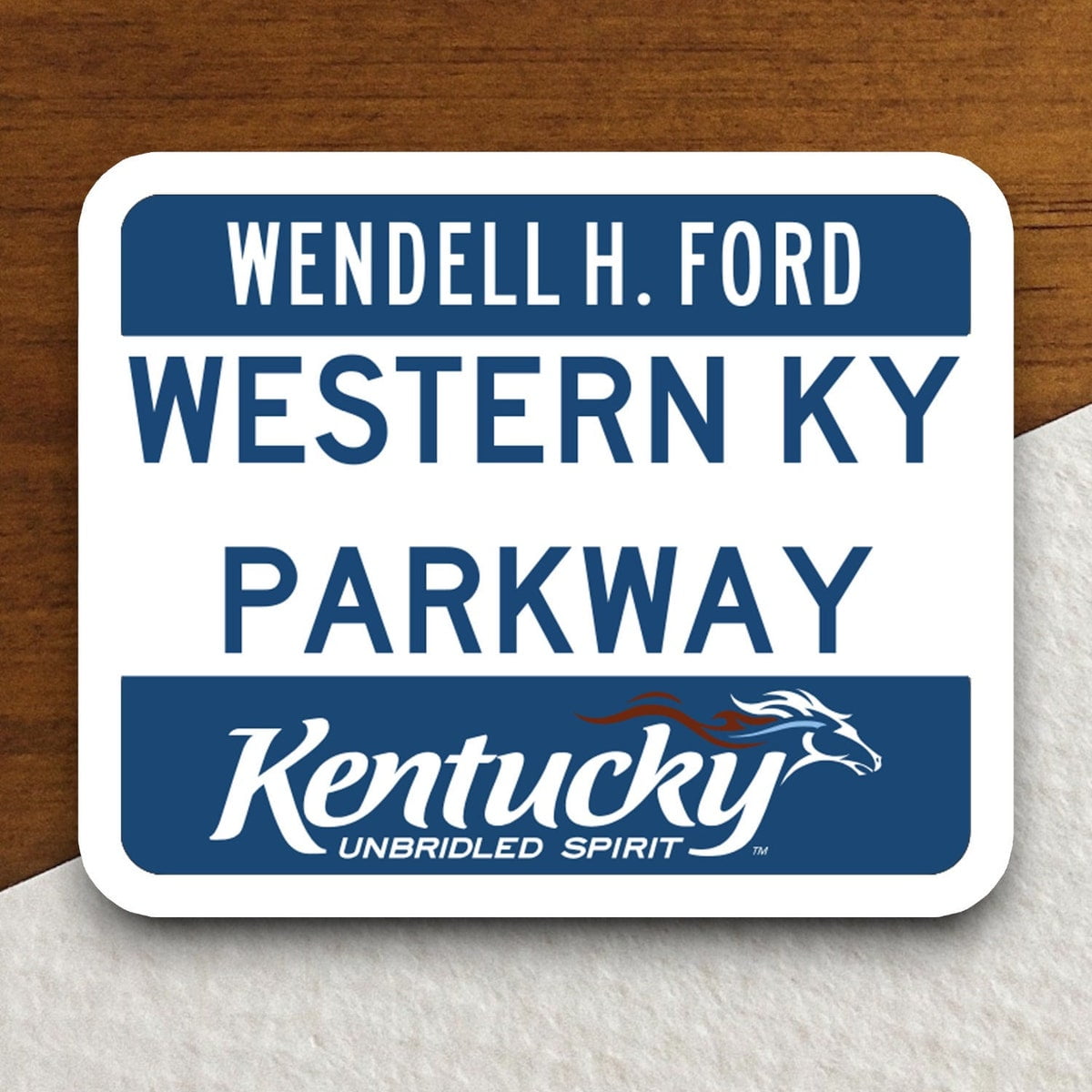 Stickly Western Kentucky Parkway Road Sign Stickers Traffic Sticker ...