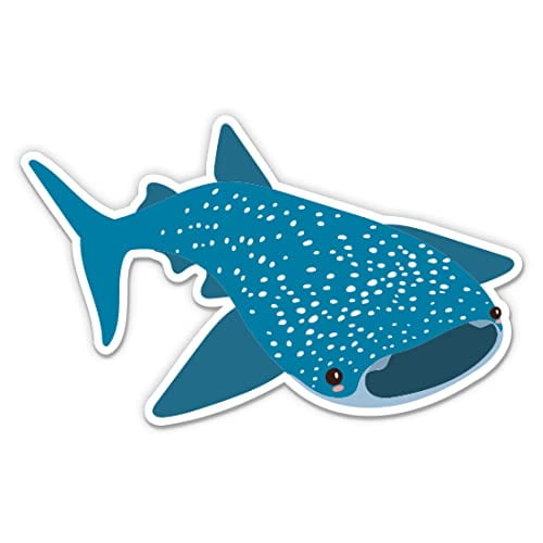 Stickly Whale Shark Sticker Laptop Sticker Vinyl for Car, Phone, Water ...