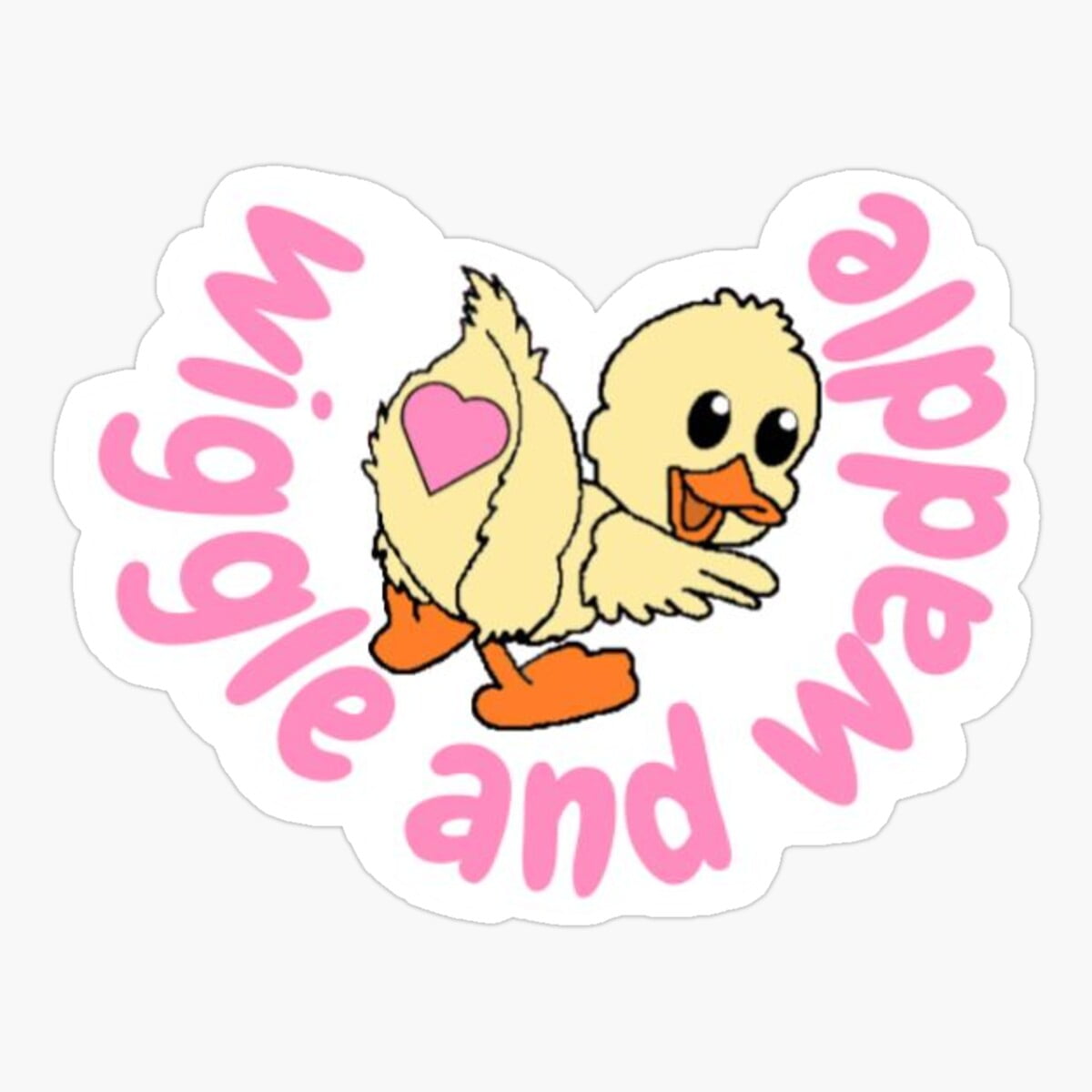 Stickly Wiggle And Waddle Sticker, Phone Decal Water Bottle Stickers ...