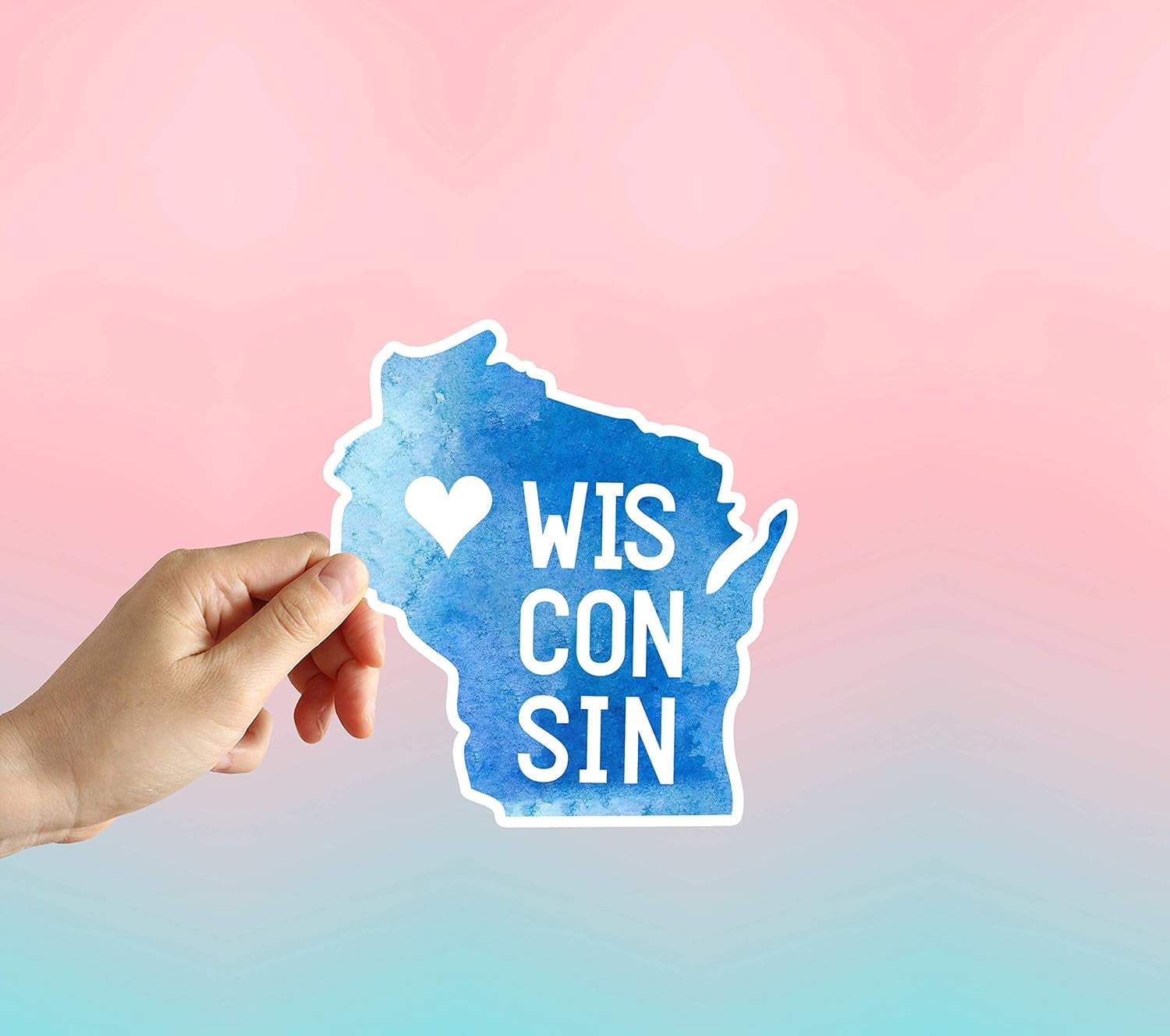 Stickly Wisconsin Sticker, Laptop Sticker, Water Bottle Sticker, Phone ...