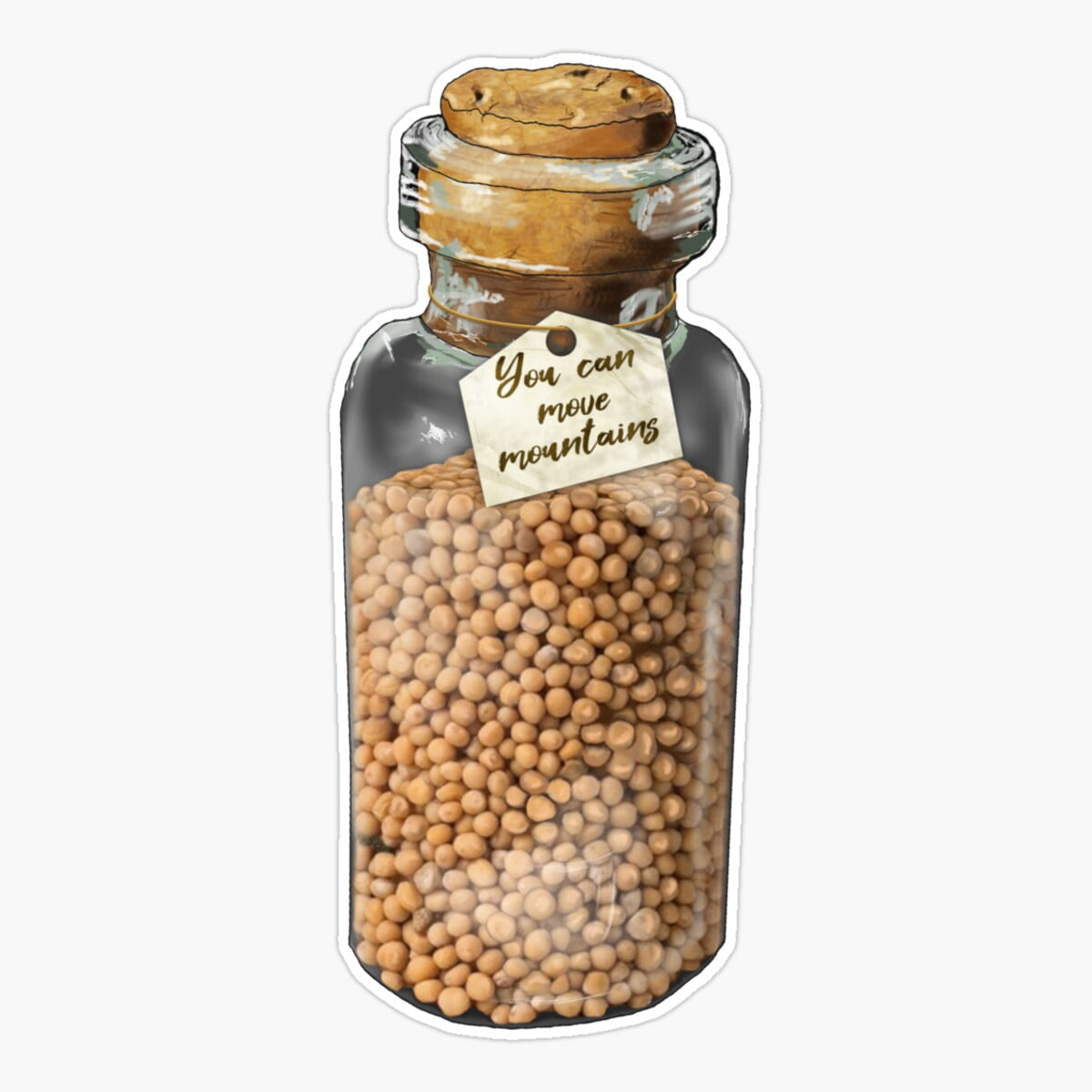 Stickly With The Faith Of A Mustard Seed Sticker, Phone Decal Water ...