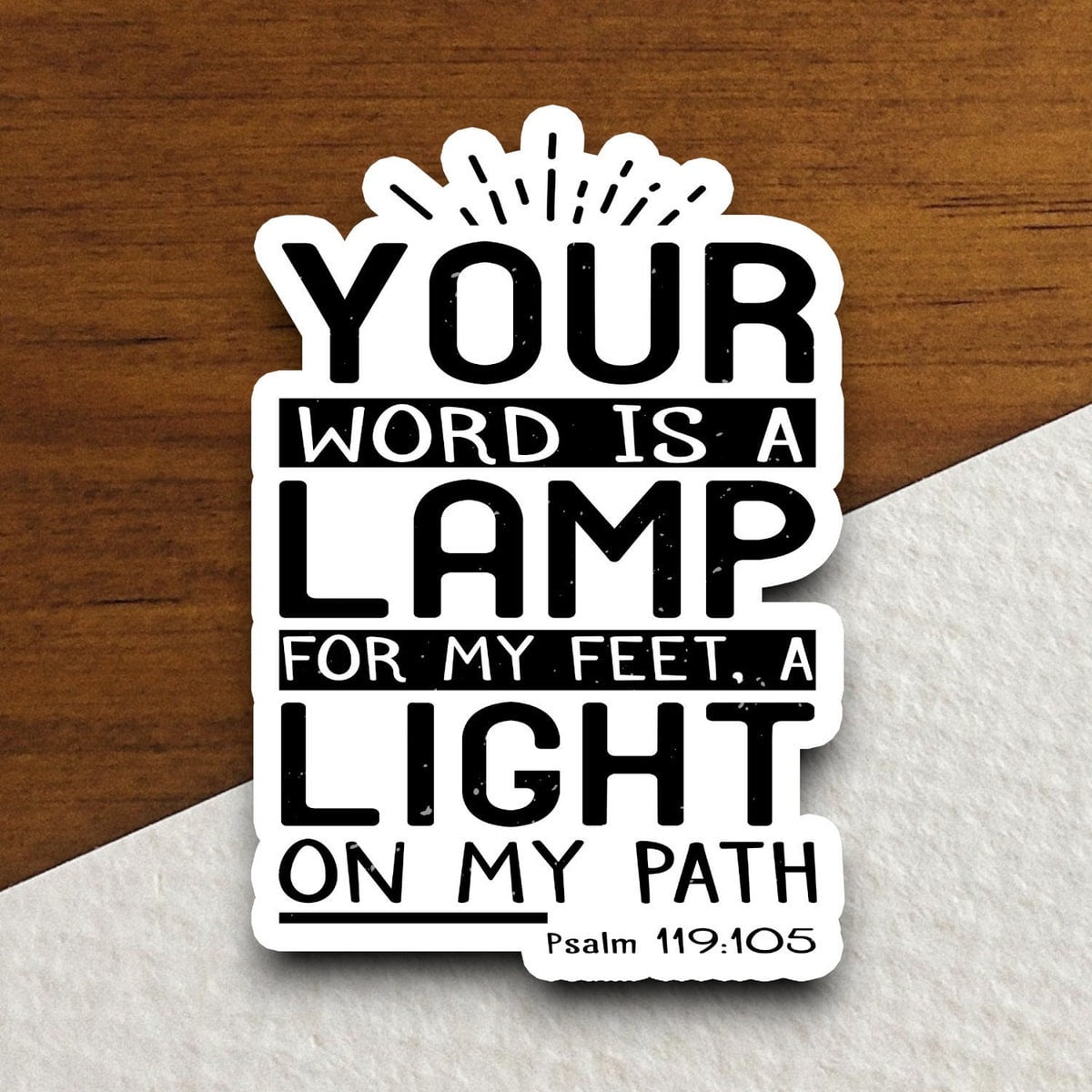 Stickly Your Word Is A Lamp For My Feet Sticker, Religious Sticker ...