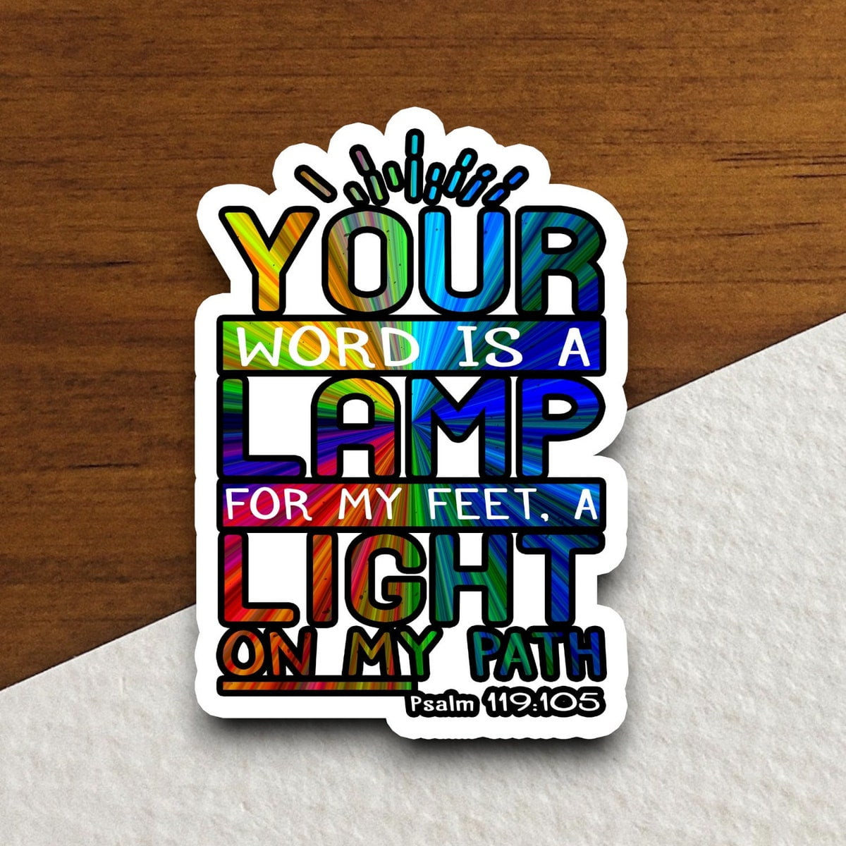 Stickly Your Word Is A Lamp For My Feet Sticker, Religious Sticker ...