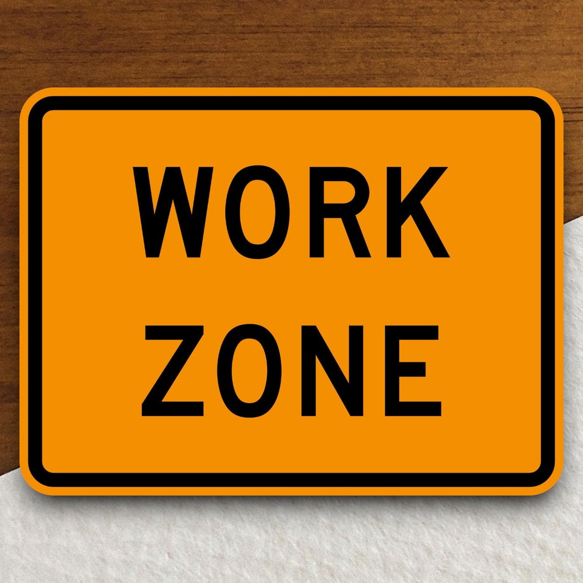 Stickly Work Zone Road Sign Stickers, Traffic Sticker, Road Sign ...