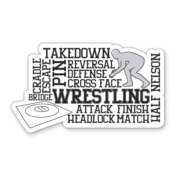 Stickly Wrestling Sticker Laptop Sticker Vinyl for Car, Phone, Water ...