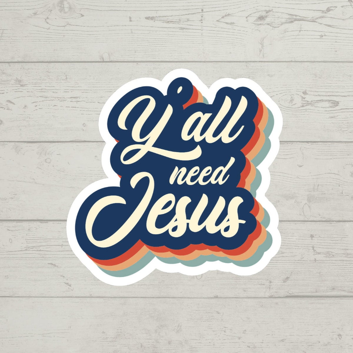 Stickly Y'All Need Sticker Waterproof Glossy Vinyl Sticker Cute Gift ...