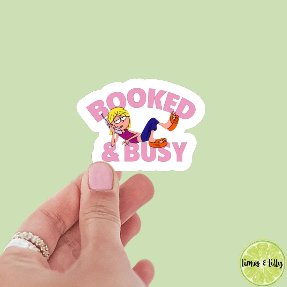Stickly Y2K 90S Lizzie Cartoon Vinyl Er| Booked & Busy | Bookish Ers ...