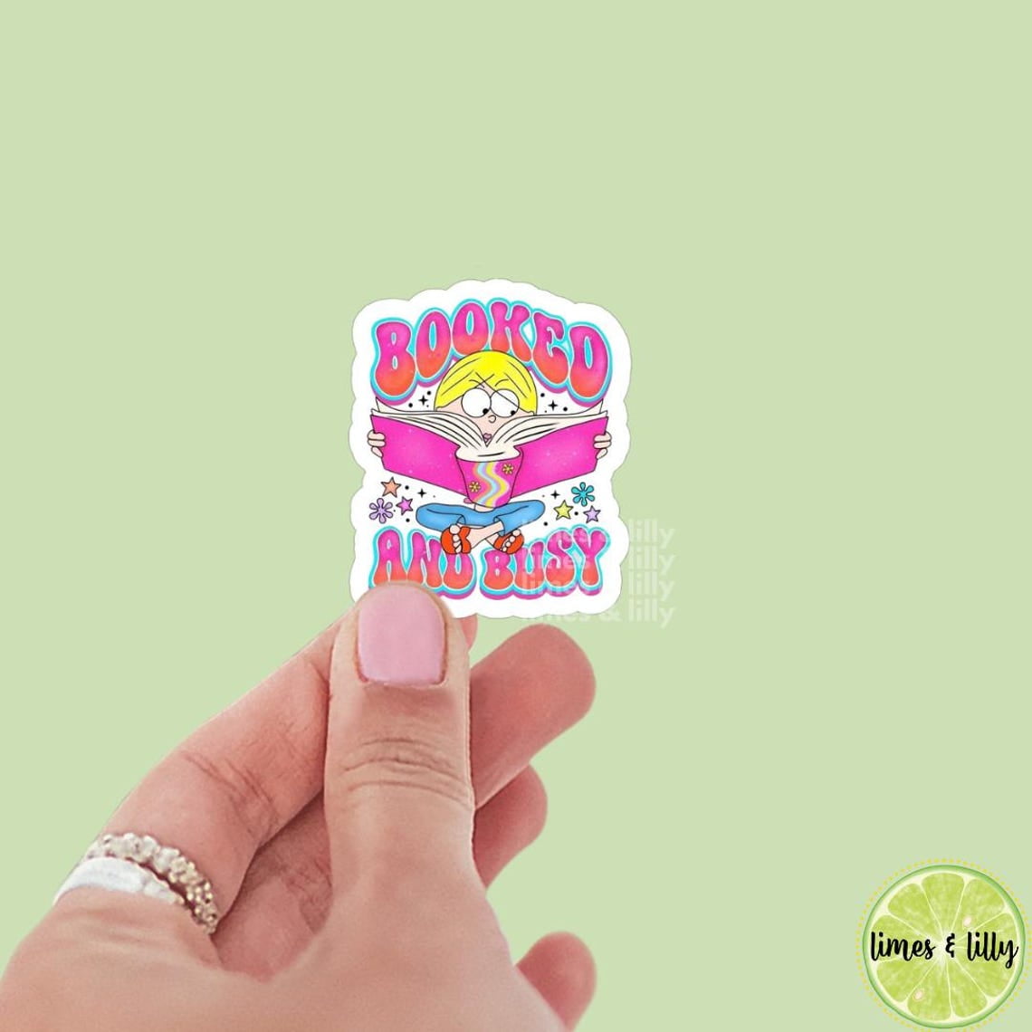 Stickly Y2K 90s Lizzie Cartoon Vinyl er| Booked & Busy | Bookish ers ...