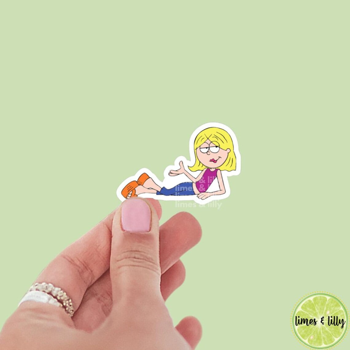 Stickly Y2K 90s Lizzie Cartoon Vinyl er | Bookish ers | Kindle ers ...