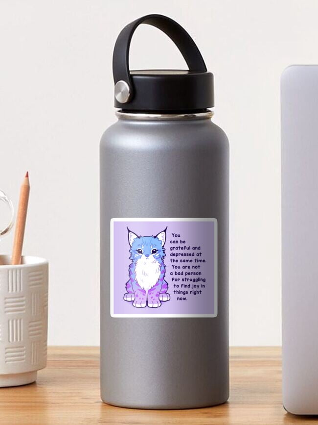 Stickly You Are Not A Bad Person Lynx Kitten Sticker, Phone Decal Water ...