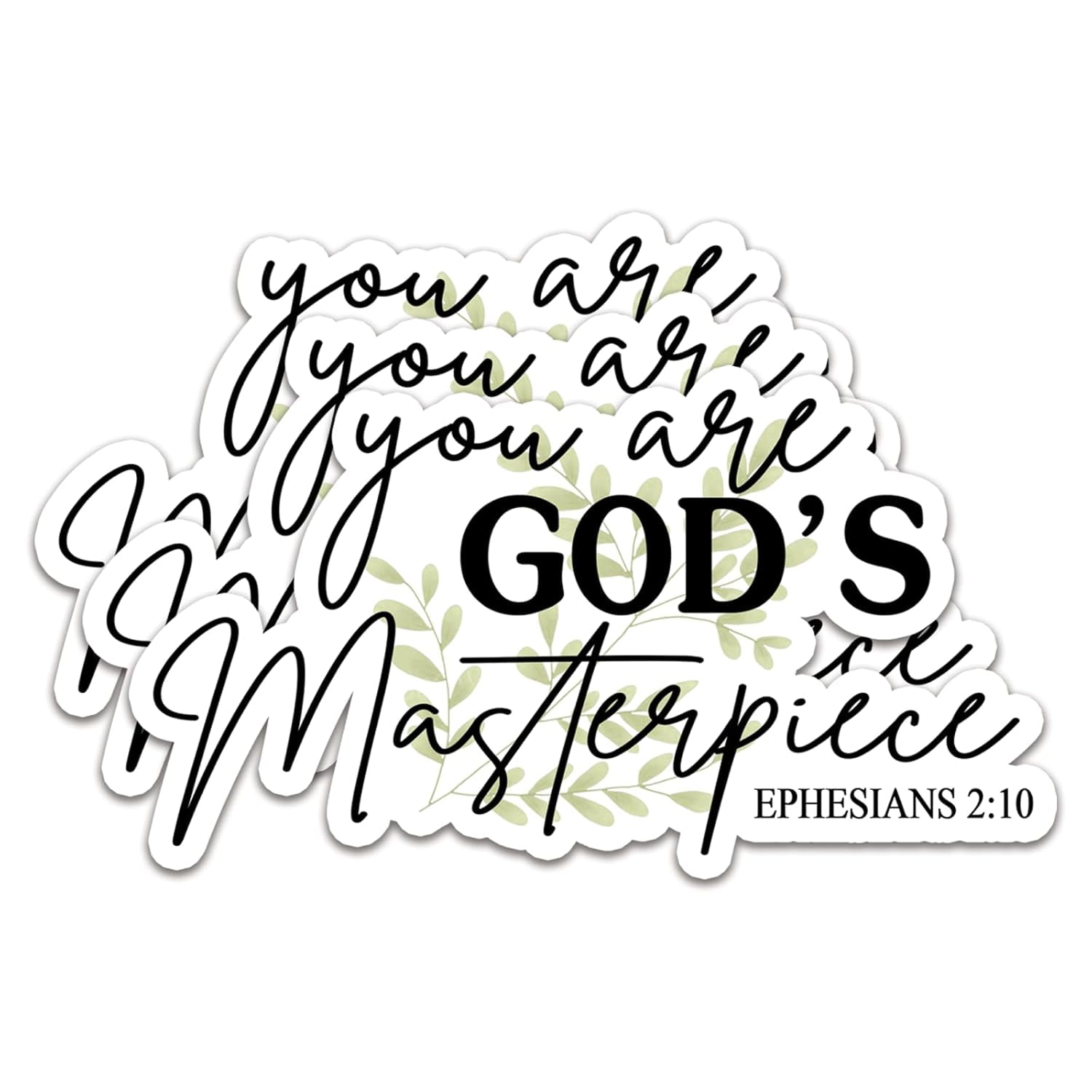 Stickly You Are God's Masterpiece Ephesians 2:10 Sticker Christian ...