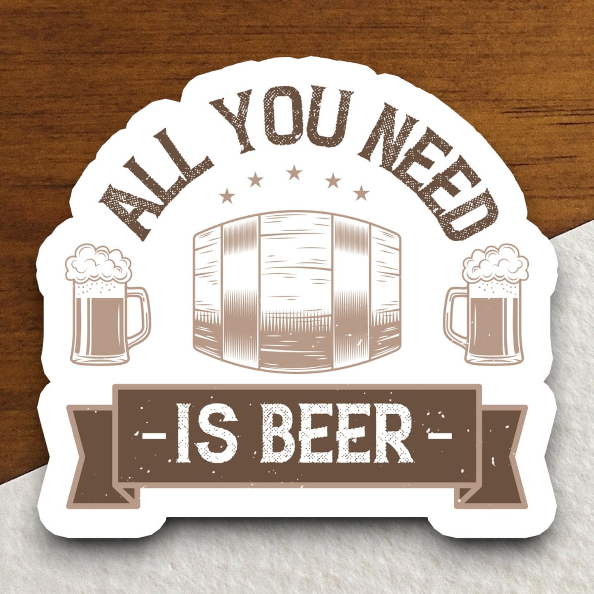Stickly All You Need Is Beer Sticker, Funny Stickers, Laptop Stickers ...
