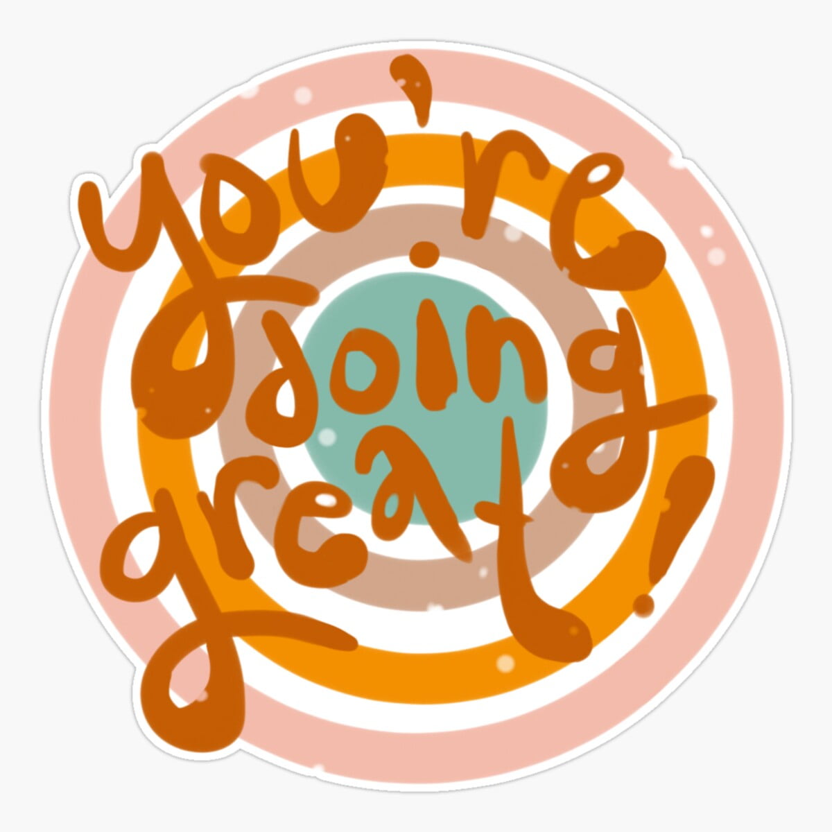 Stickly You'Re Doing Great! Sticker, Phone Decal Water Bottle Stickers ...