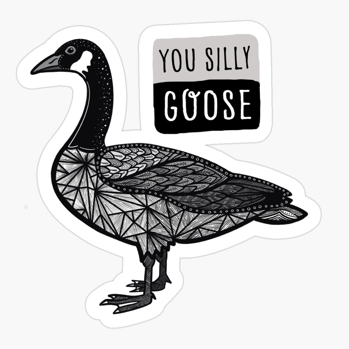 Stickly You Silly Goose Sticker, Phone Decal Water Bottle Stickers Car ...