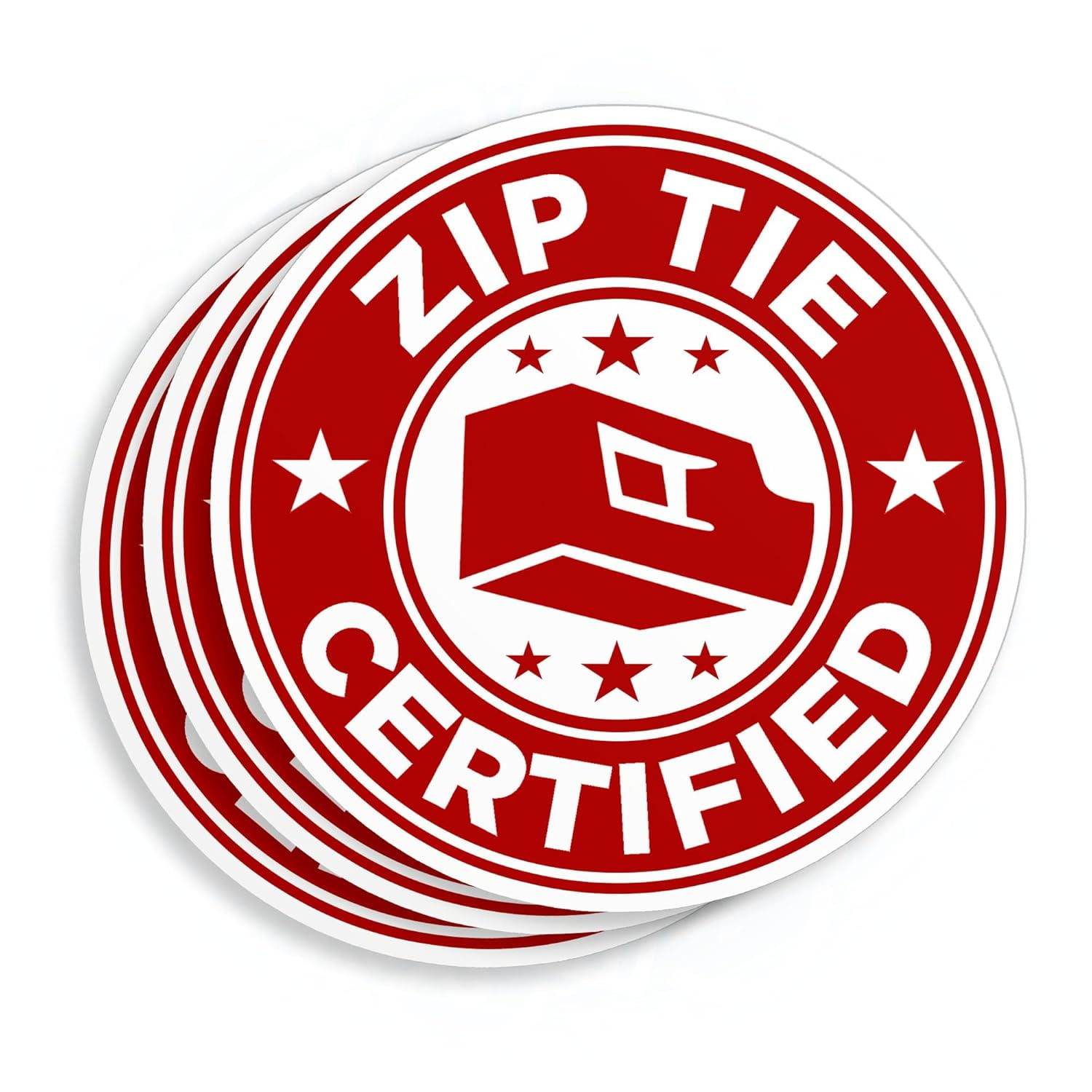 Stickly Zip Tie Certified for Hard Hat Stickers Decals Technician ...