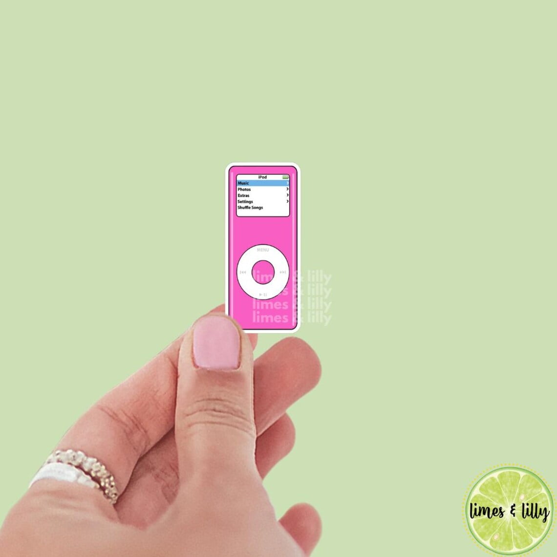 Stickly iPod Nano MP3 Player Old School Pink Vinyl er | Kindle ers ...