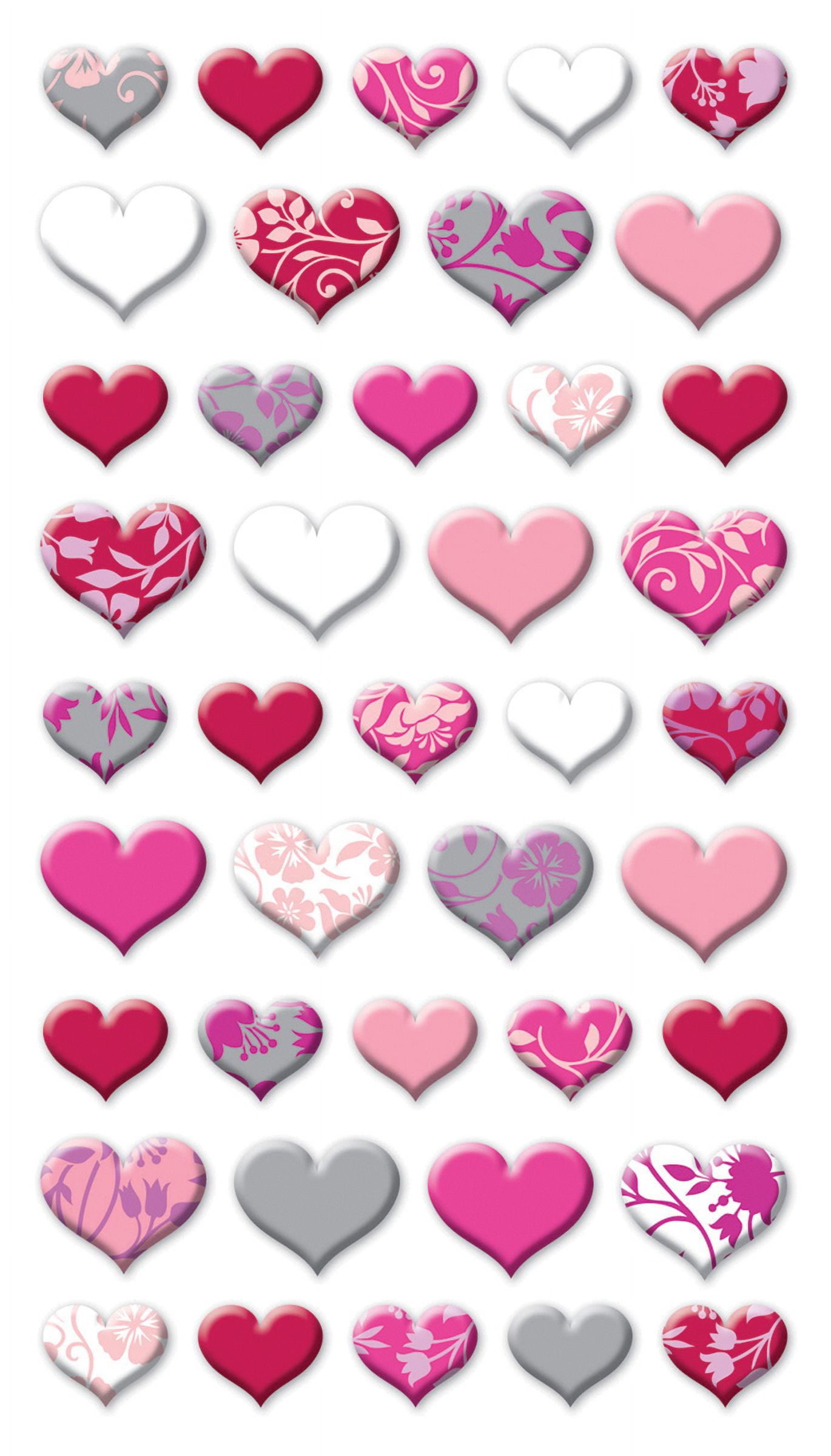 Sticko 7328613 Stickers-lovely Hearts - Walmart.com