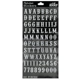 Sticko Carnival Small White Glitter Alphabet Stickers, 83 Piece ...