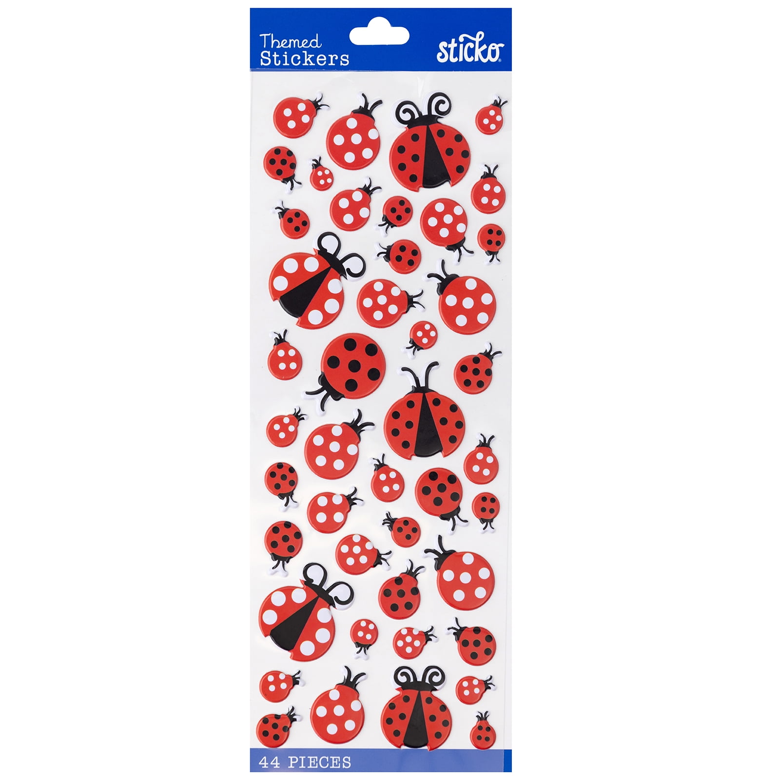 Sticko Arts & Crafts Hobby Supplies, Classic Puffy Themed Ladybugs ...