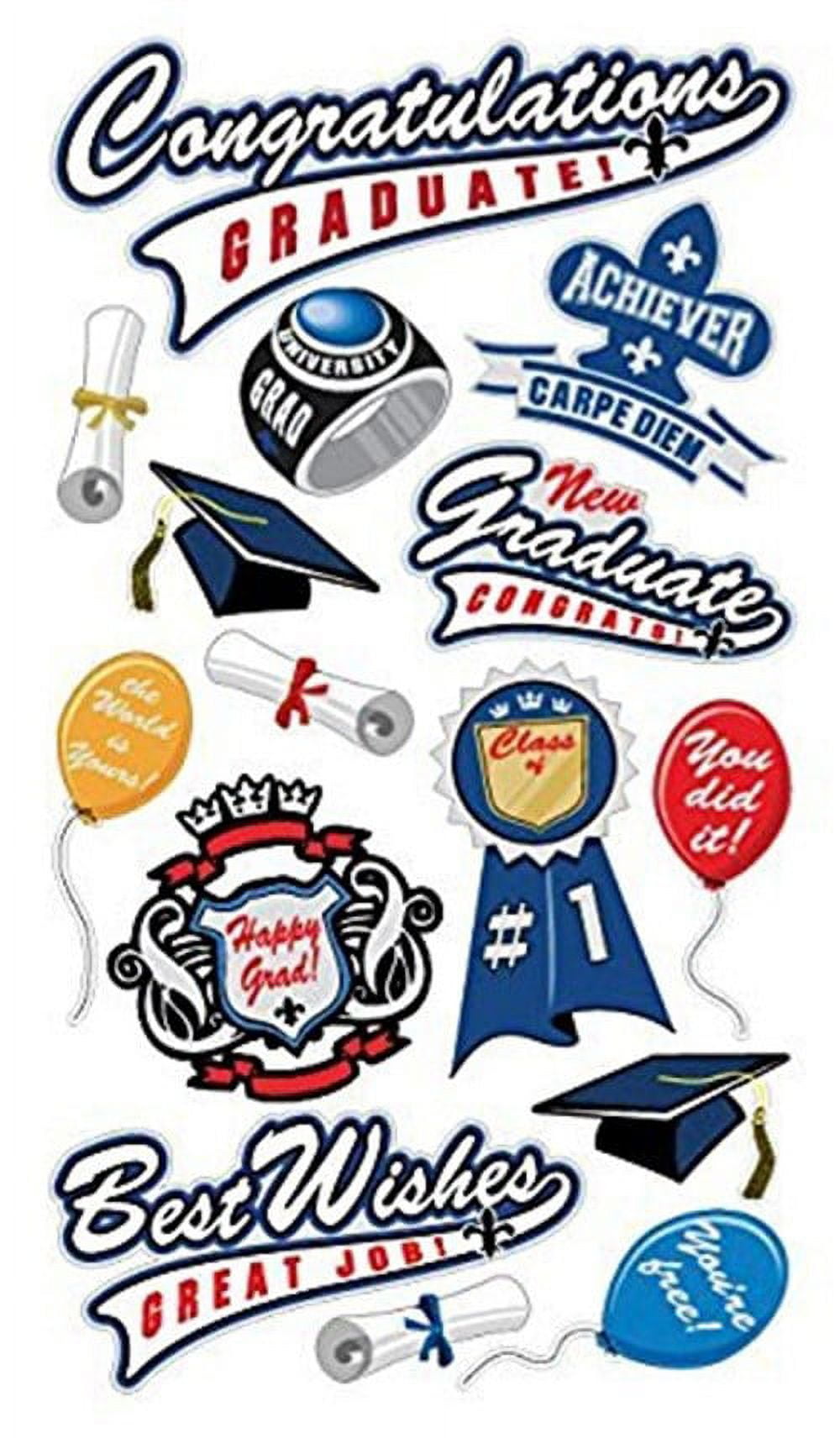 Sticko E5200579 Sticko Stickers - Congratulations Grad - Walmart.com