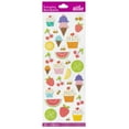 Sticko Everyday Solid Multicolor Sweet Treats Puffy Vinyl Stickers, 31 ...