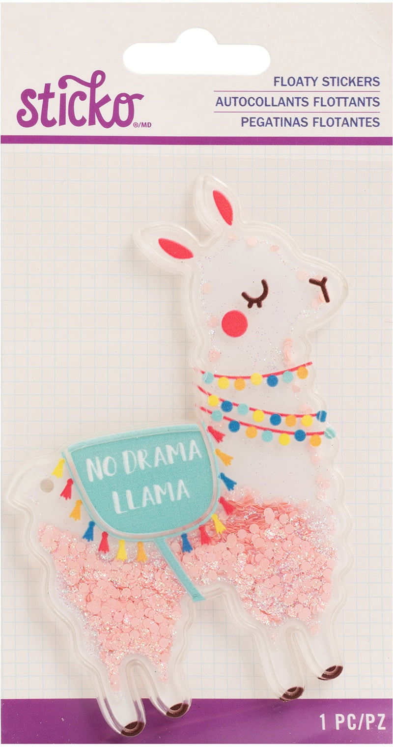 Sticko Floaty Sticker-Drama Llama - Walmart.com