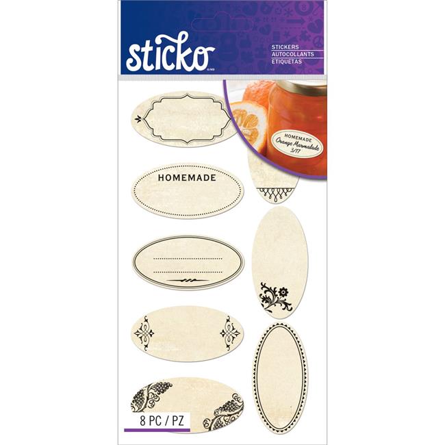 Sticko Label Stickers-jelly Jar Vintage Labels - Walmart.com