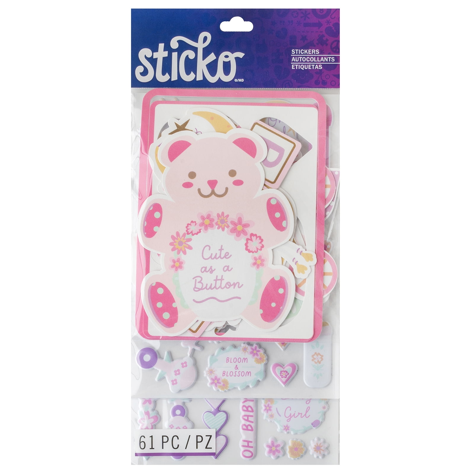 Sticko Pink Baby Girl Flip Pack - Walmart.com