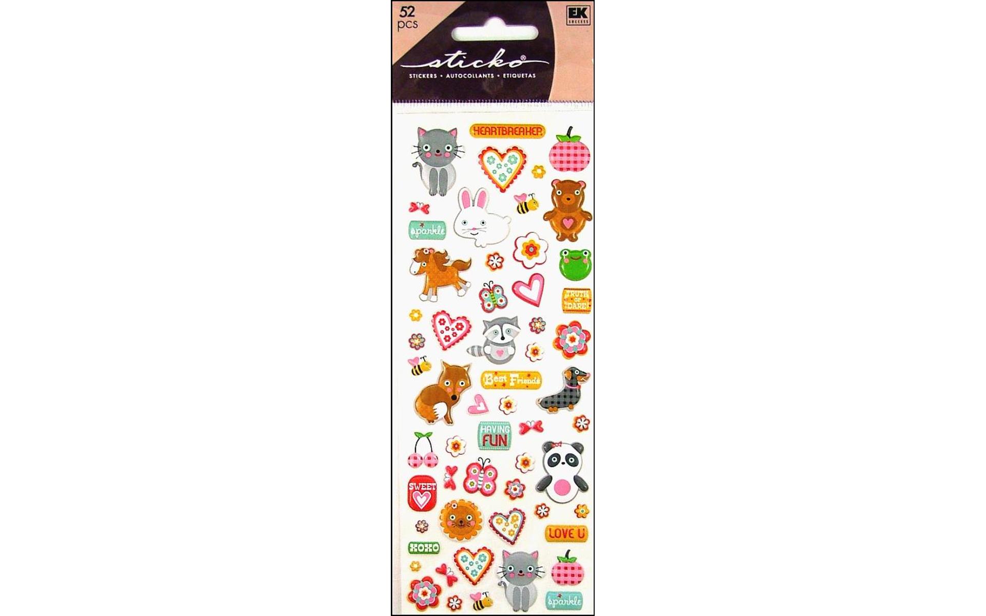 Sticko Puffy Lucy Lover Sticker, 52 Piece - Walmart.com