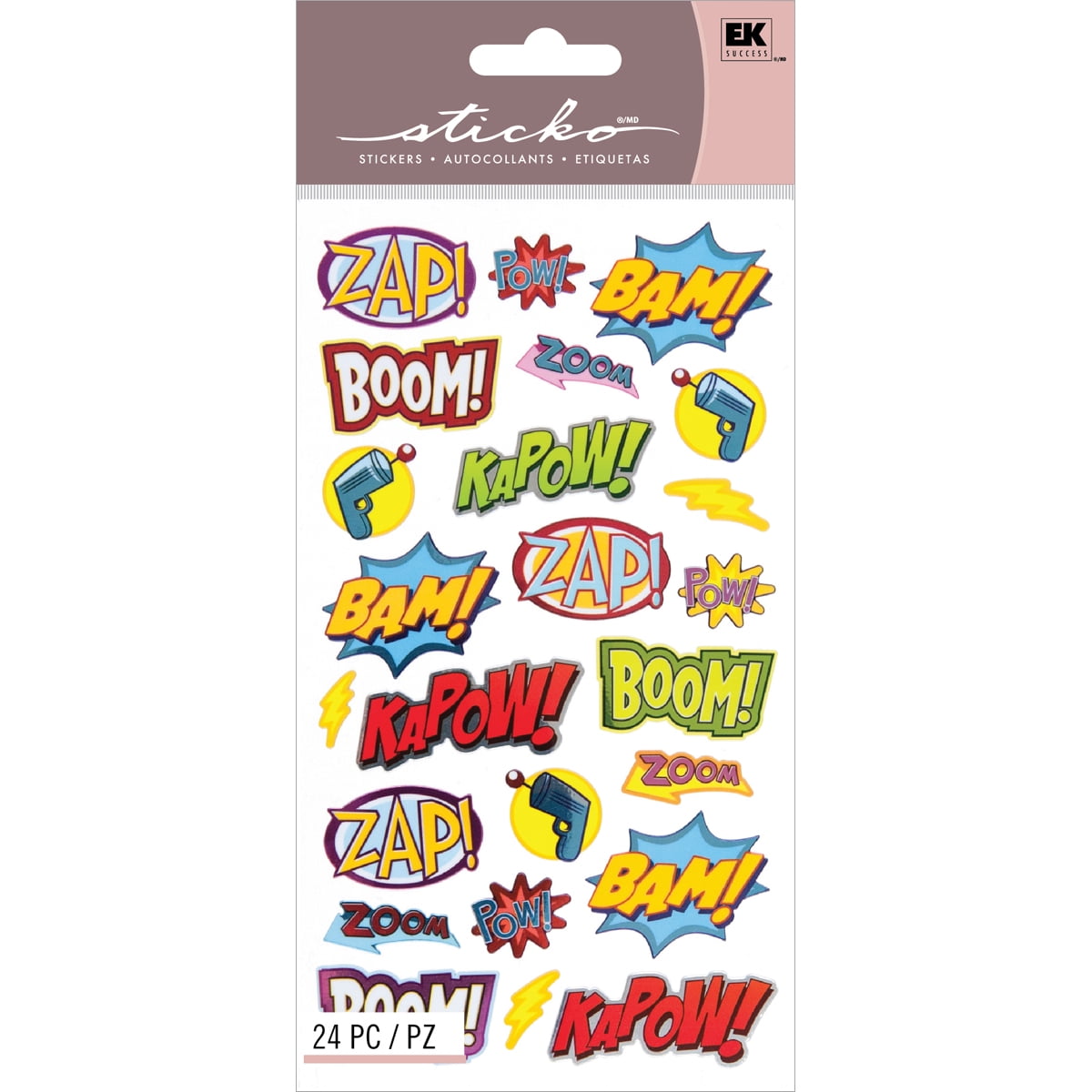 Sticko Punch Captions Stickers, 24 Piece - Walmart.com
