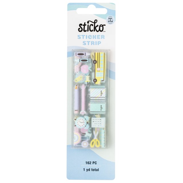 Sticko School Icon Sticker Strip, 700 Pieces - Walmart.com