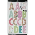 Sticko Solid Bright Multicolor Alphabet Vinyl Stickers, 97 Piece ...