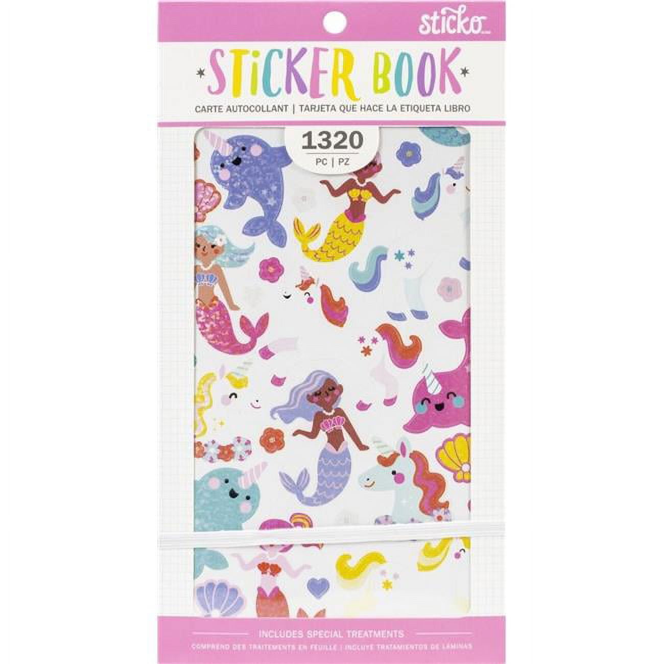 Sticko Sticker Book 4.75"X9"-Animals, 1320/Pkg - Walmart.com