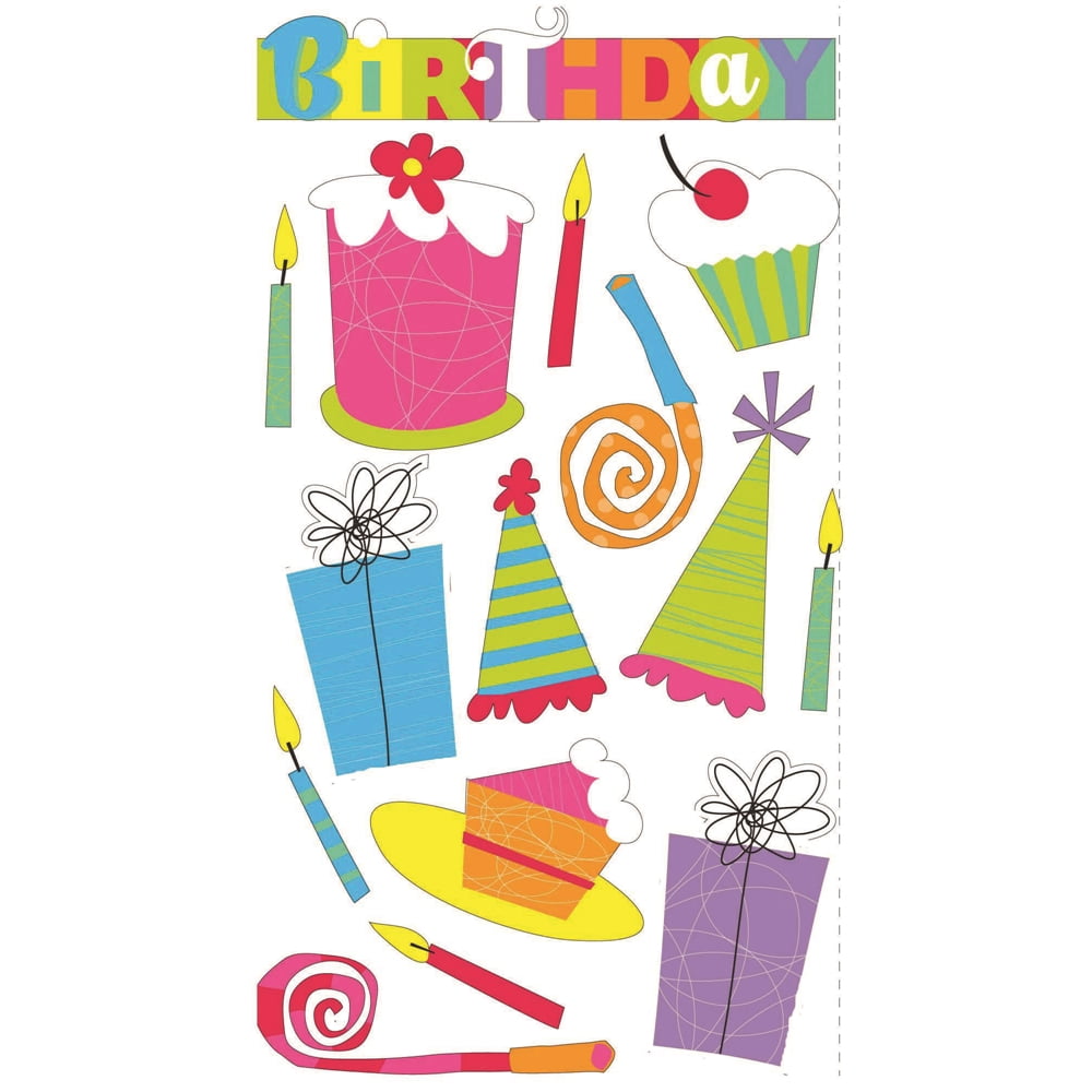 Sticko Stickers-Birthday Party - Walmart.com