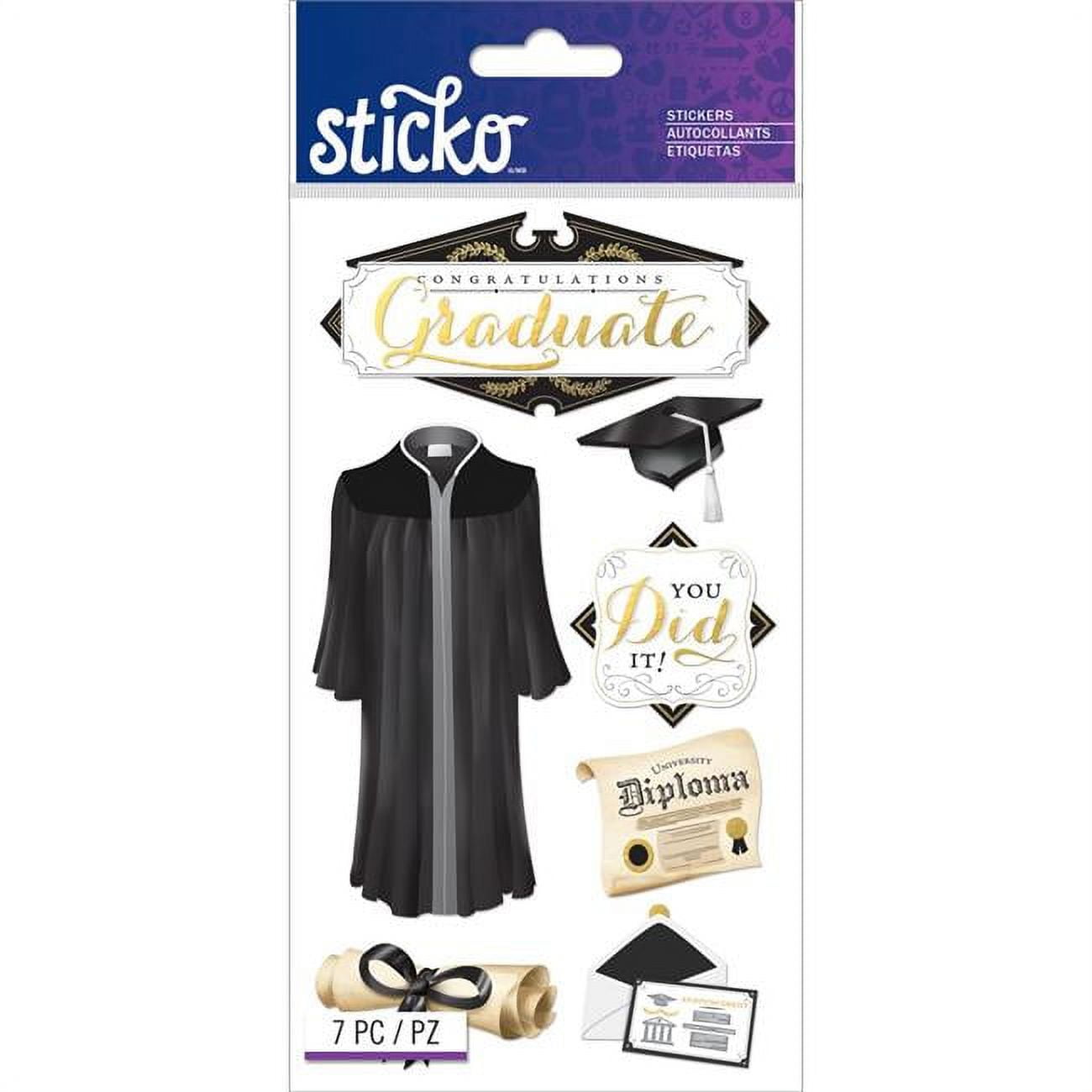 Sticko Stickers-Congratulations Grad - Walmart.com