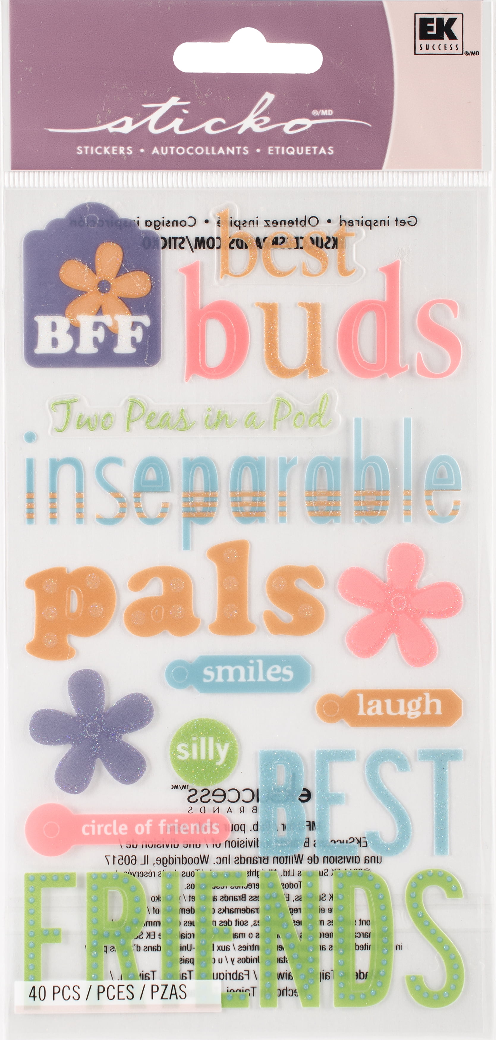 Sticko Stickers-Friendship - Walmart.com