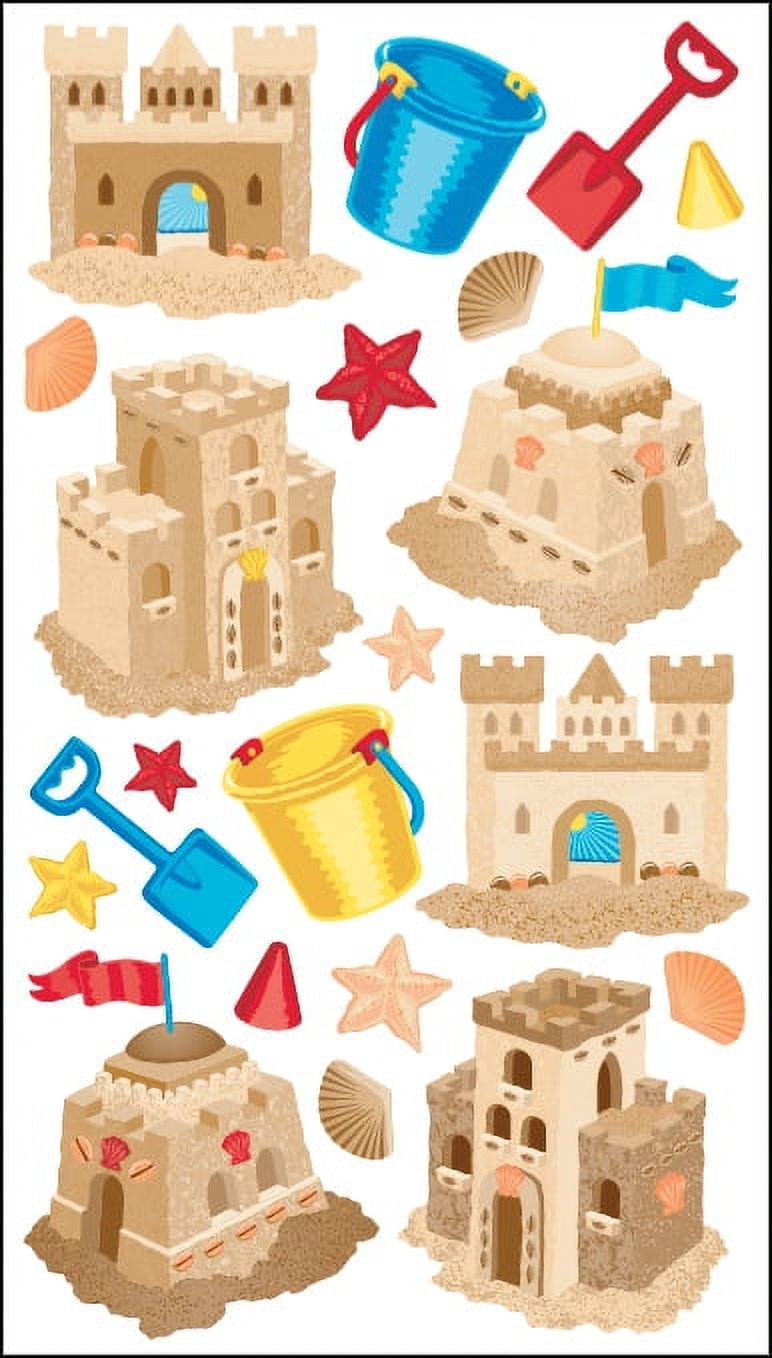 Sticko Stickers-Sand Castles - Walmart.com
