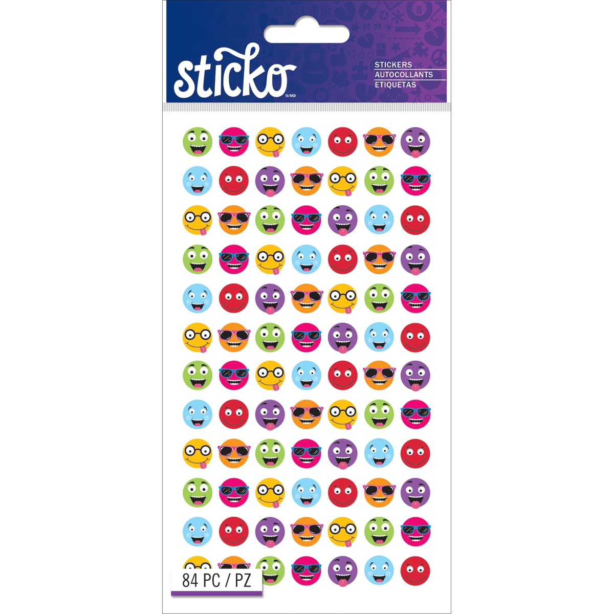 Sticko Stickers-Smiley Faces - Walmart.com