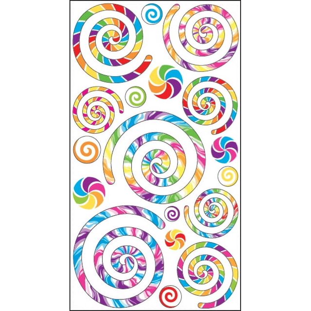 Sticko Swirls and Twirls Stickers - Walmart Business Supplies