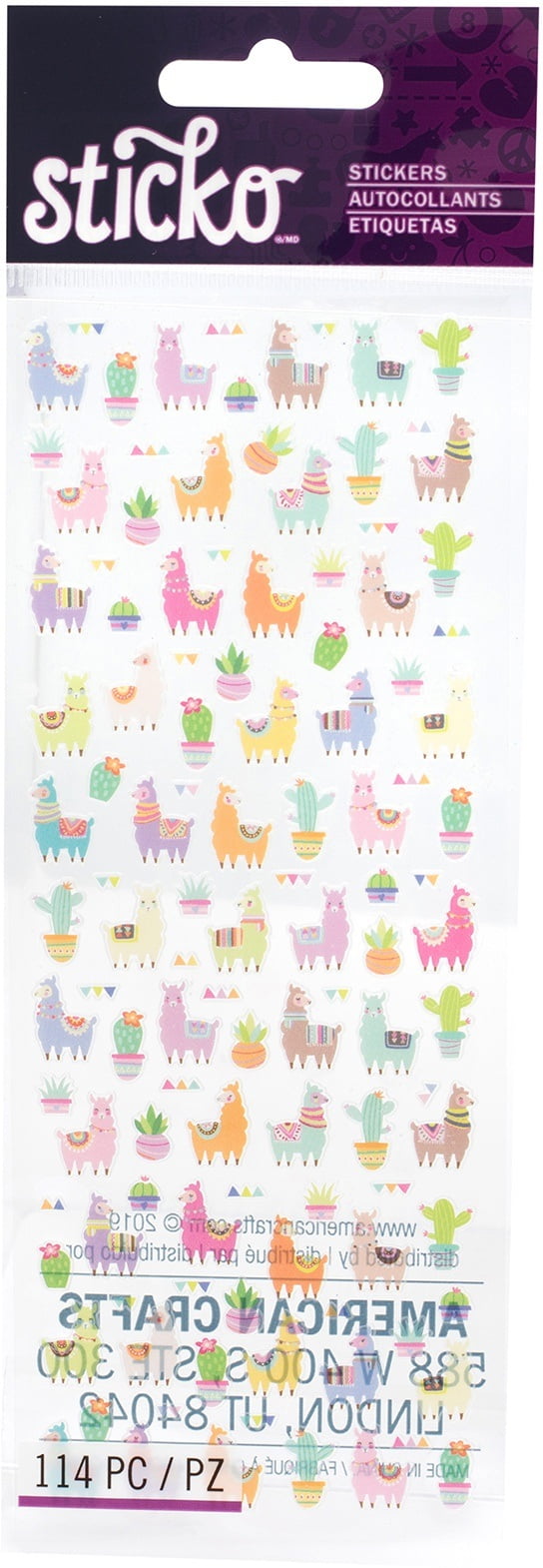 Sticko Tiny Stickers-Llama - Walmart.com