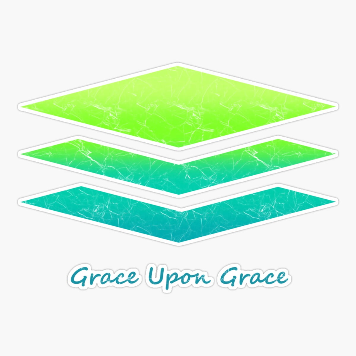 Stickology Abstract Christian Art - Grace Upon Grace Bible Inspired ...