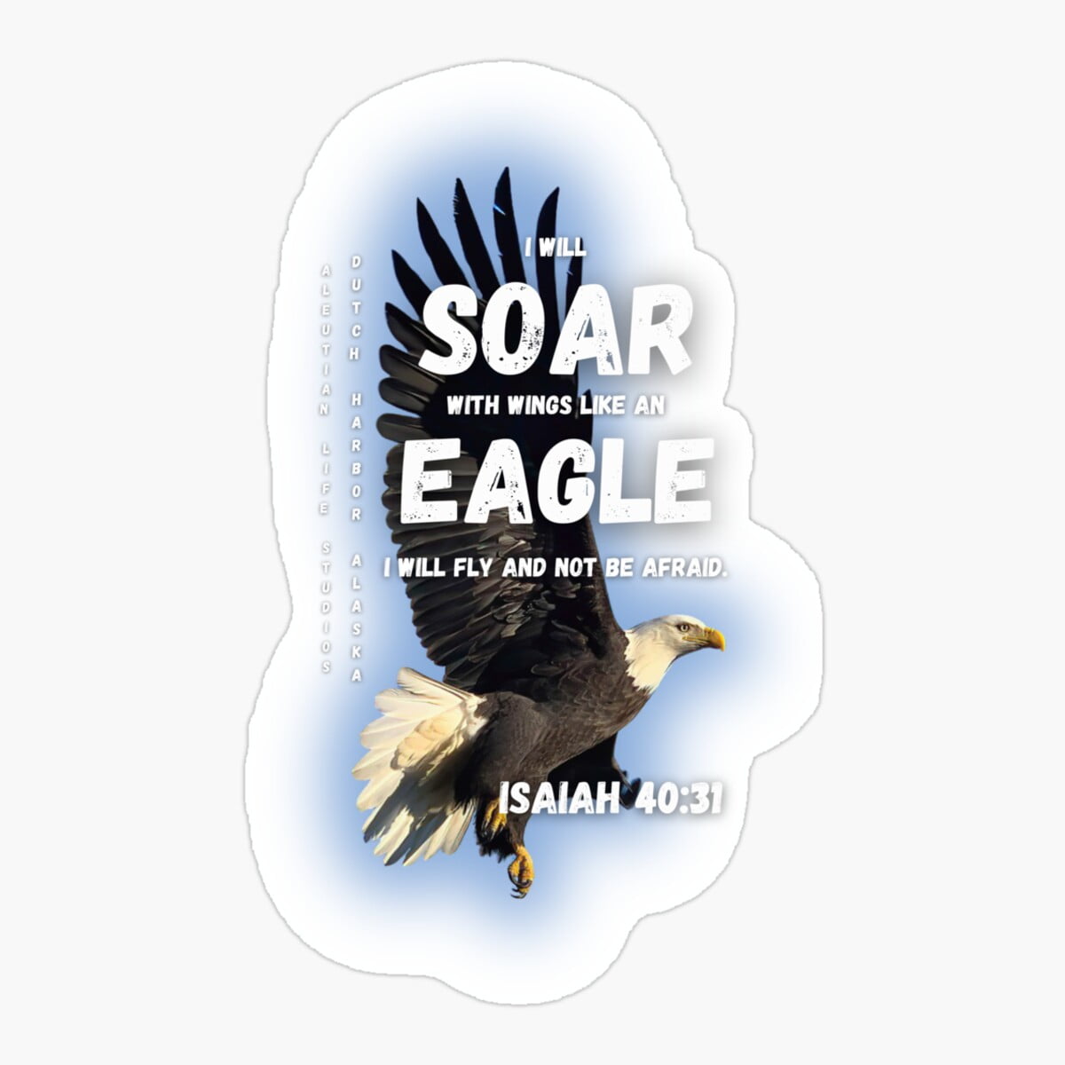 Stickology Aleutian Life Isaiah 40:31 I Will Soar Sticker, Phone Decal ...