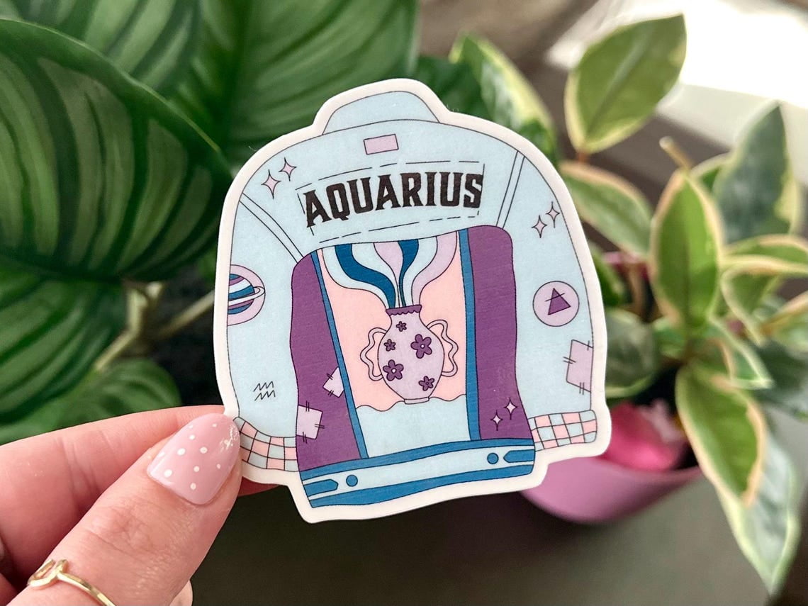 Stickology Aquarius Jacket Waterproof er, Zodiac Signs, Astrology ers ...