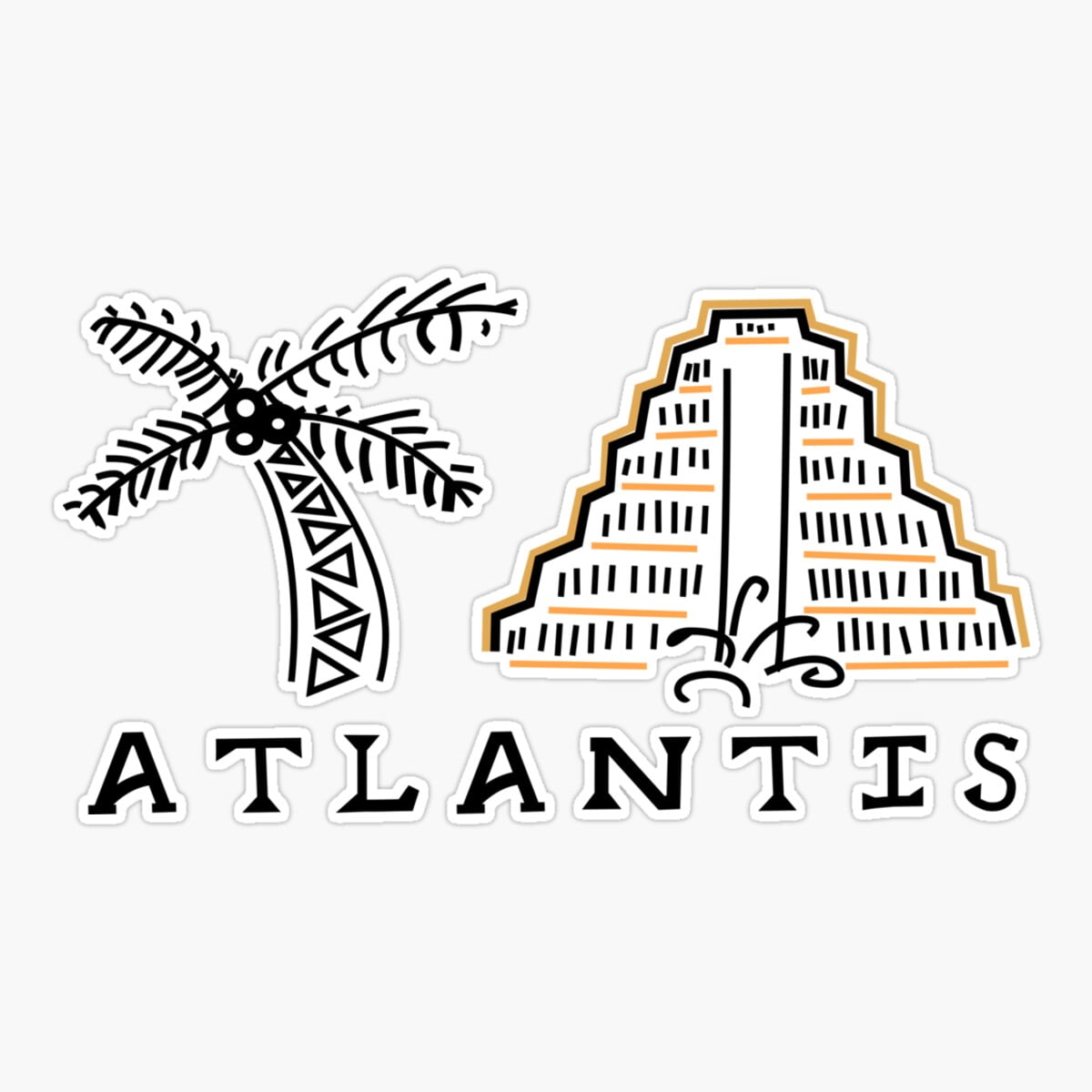 Stickology Atlantis In The Bahamas Sticker, Phone Decal Water Bottle ...