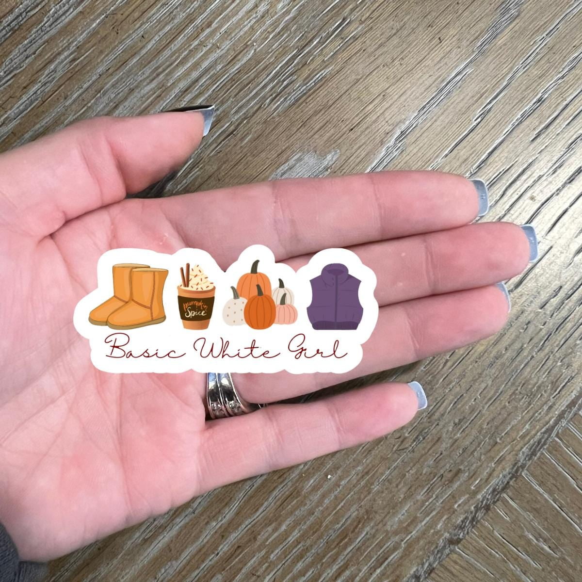 Stickology Basic White Girl Sticker - Walmart.com