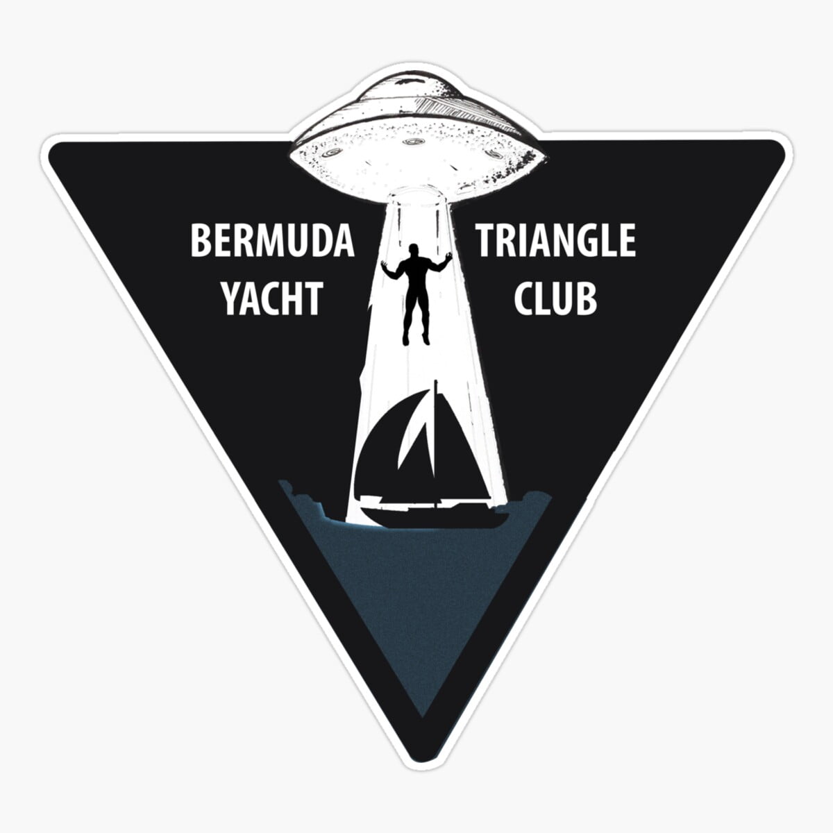 Stickology Bermuda Triangle Yacht Club Sticker, Phone Decal Water ...