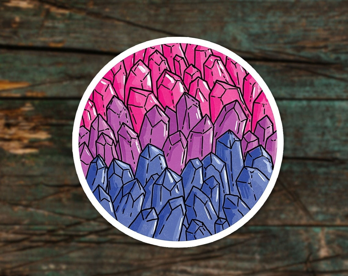 Stickology Bisexual vinyl er - Subtle Bi flag er - Bisexual pride ...