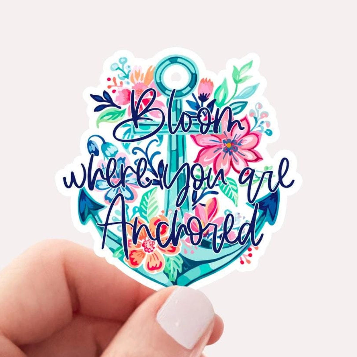 Stickology Bloom Where Anchored Sticker, Inspirational Sticker ...